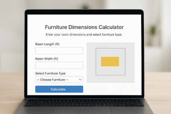 What Is a Furniture Dimensions Calculator & Why It Matters